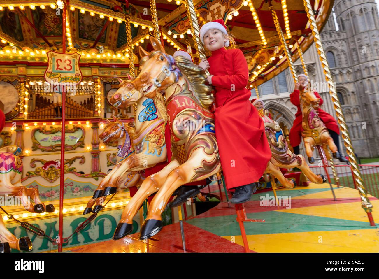 Choristers from Ely Cathedral going for a spin on the traditional ...