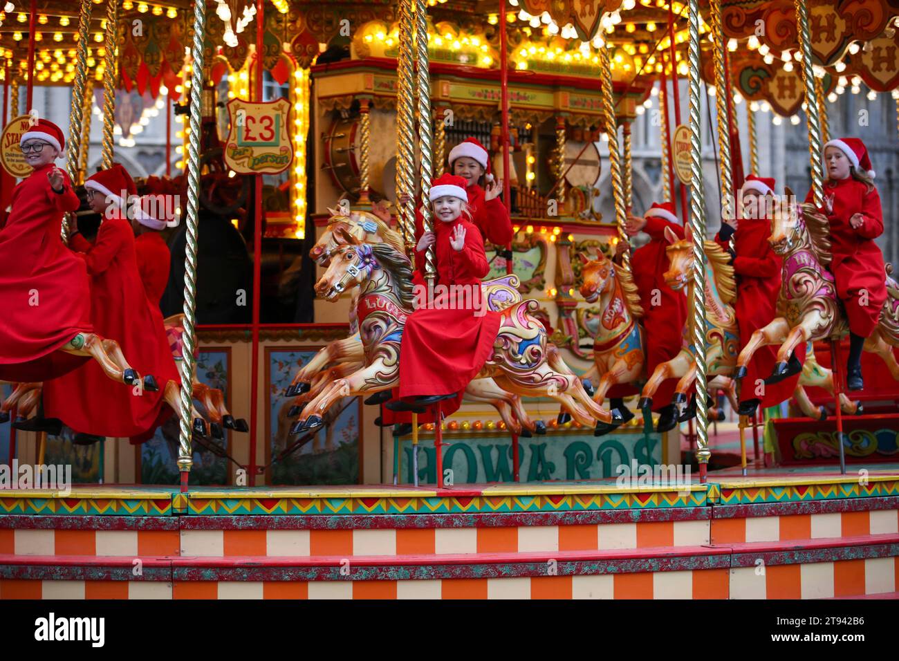 Choristers from Ely Cathedral going for a spin on the traditional ...