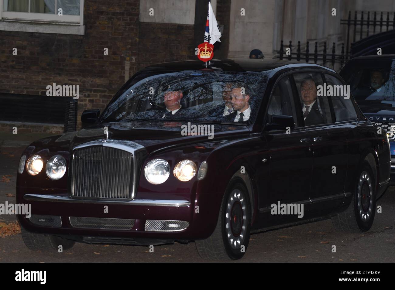 London, UK. 22nd Nov, 2023. Yoon Suk Yeol, the President of South Korea ...