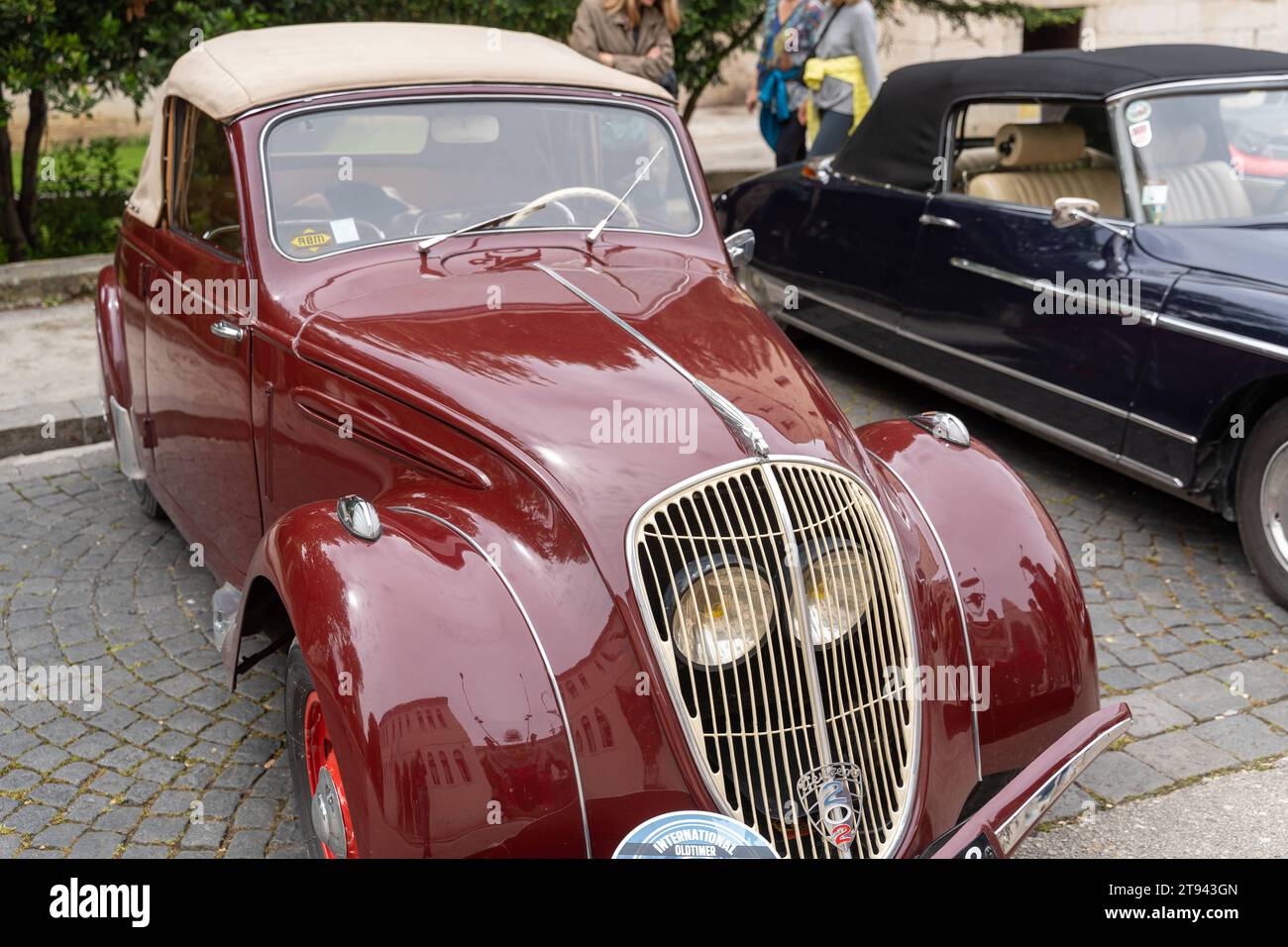 Split, Croatia - May 13, 2023: Vintage car Peugeot 202 Cabriolet in ...