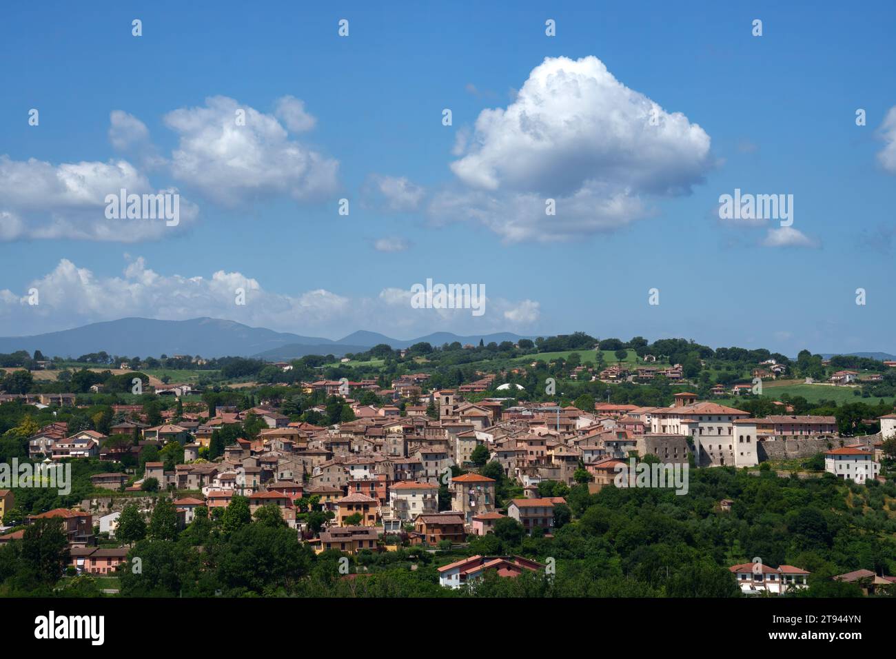 View of Acquasparta, Terni province, Umbria, Italy Stock Photo - Alamy