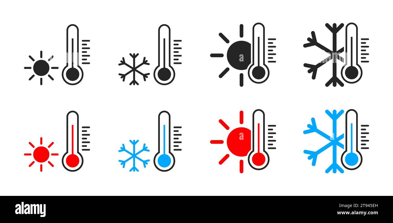 Thermometer icon or temperature symbol or emblem, vector illustration ...