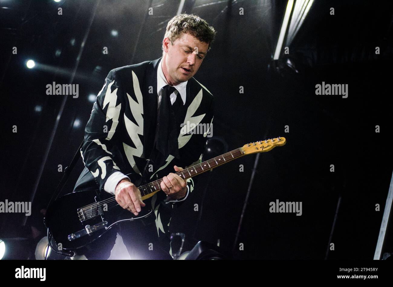 Nicholaus Arson of The Hives performing at Release Athens Festival in ...