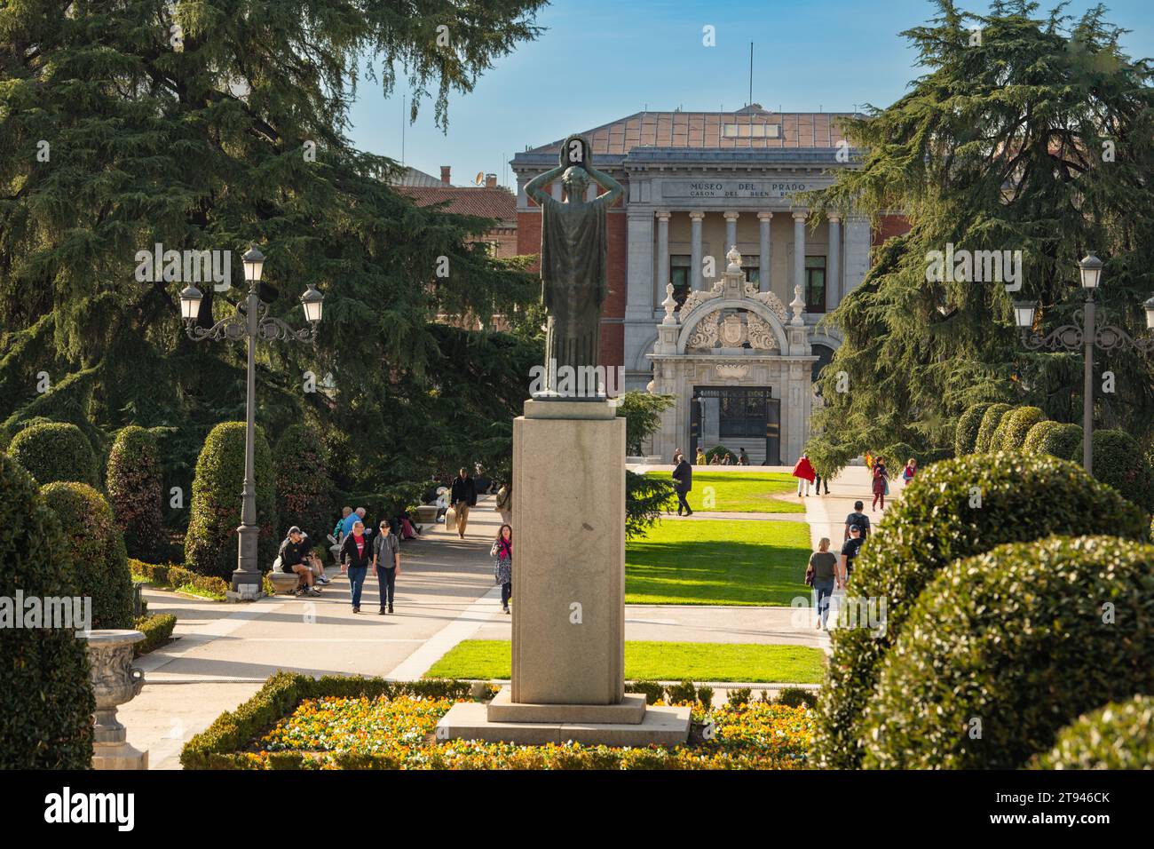 Facade of the National Prado Museum, the most important museum in ...