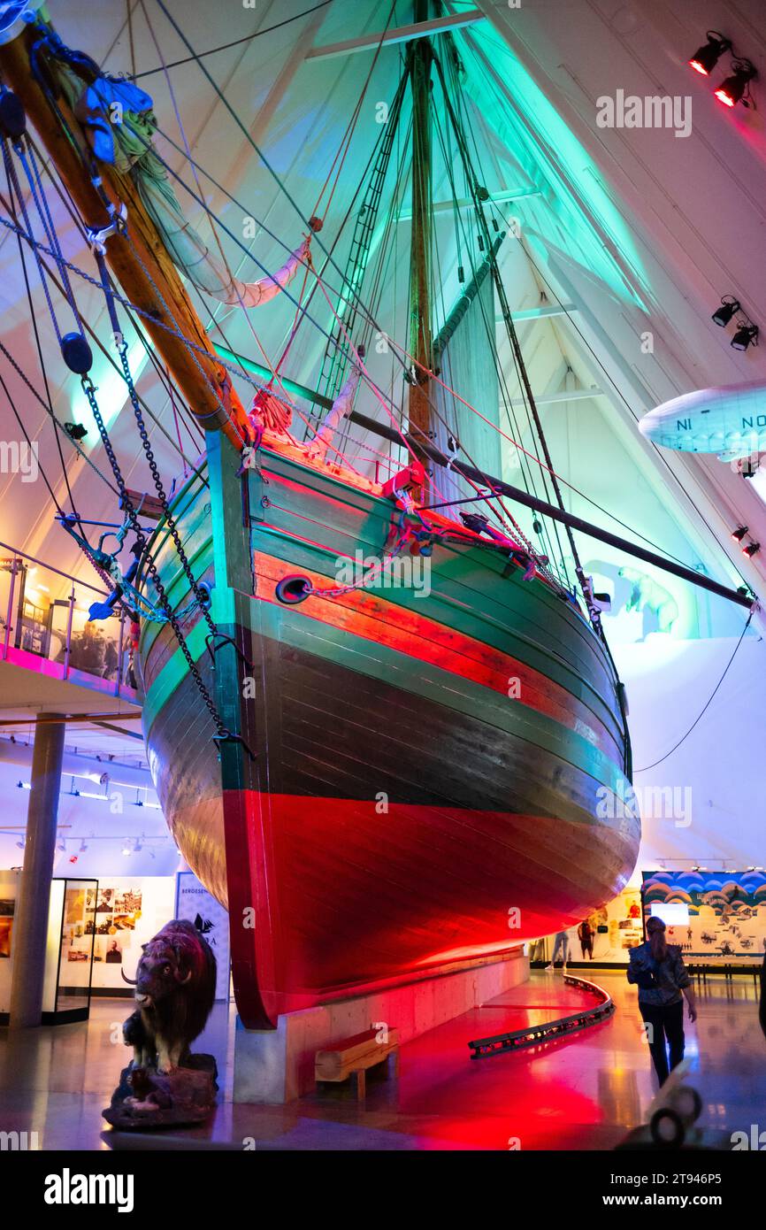 Oslo, Norway, June 21, 2023: The Fram Museum tells the story of ...