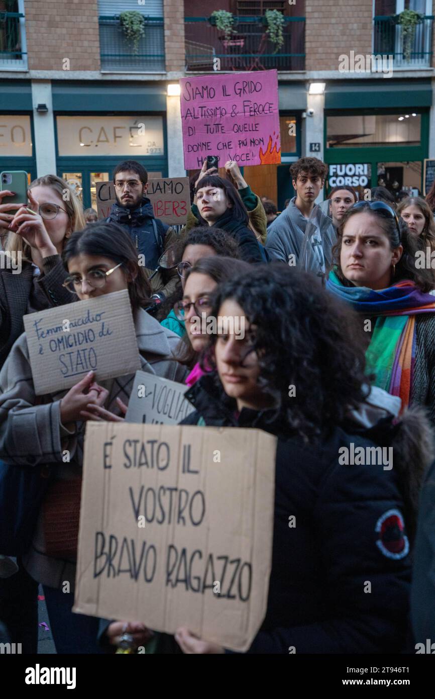 Milan, Italy. 22nd Nov, 2023. Milan - STATE UNIVERSITY - FLASH MOB "ONE ...
