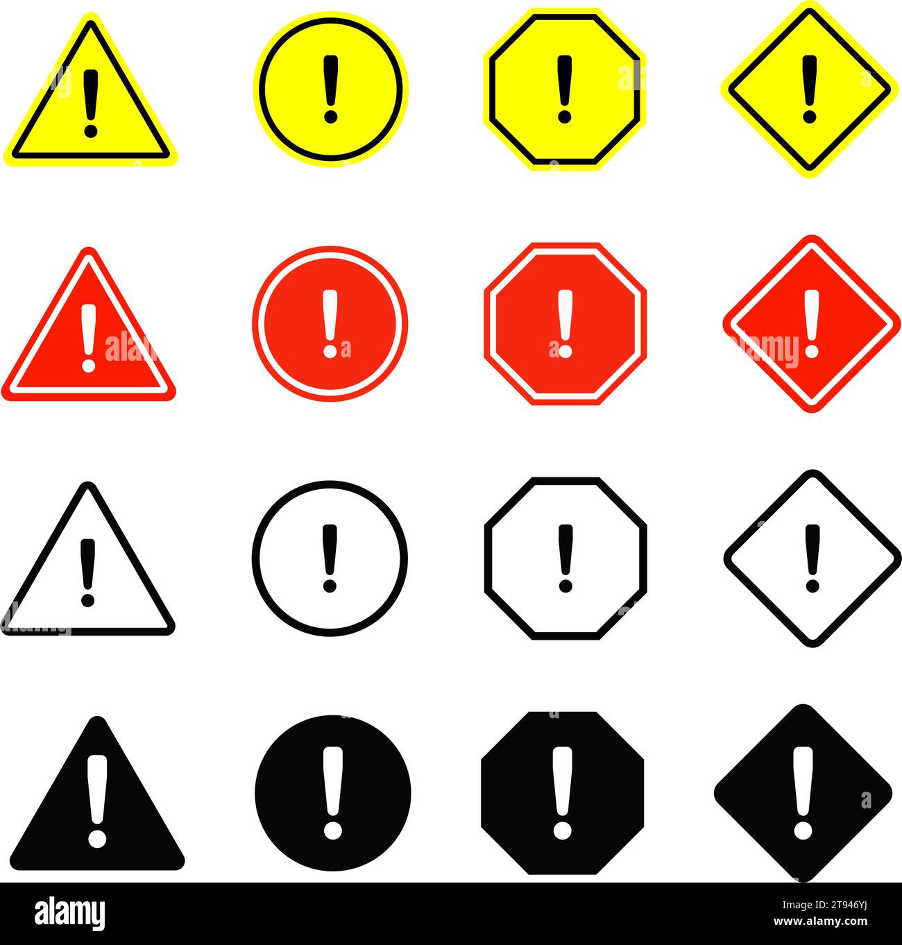 Fire exclamation mark Cut Out Stock Images & Pictures - Alamy