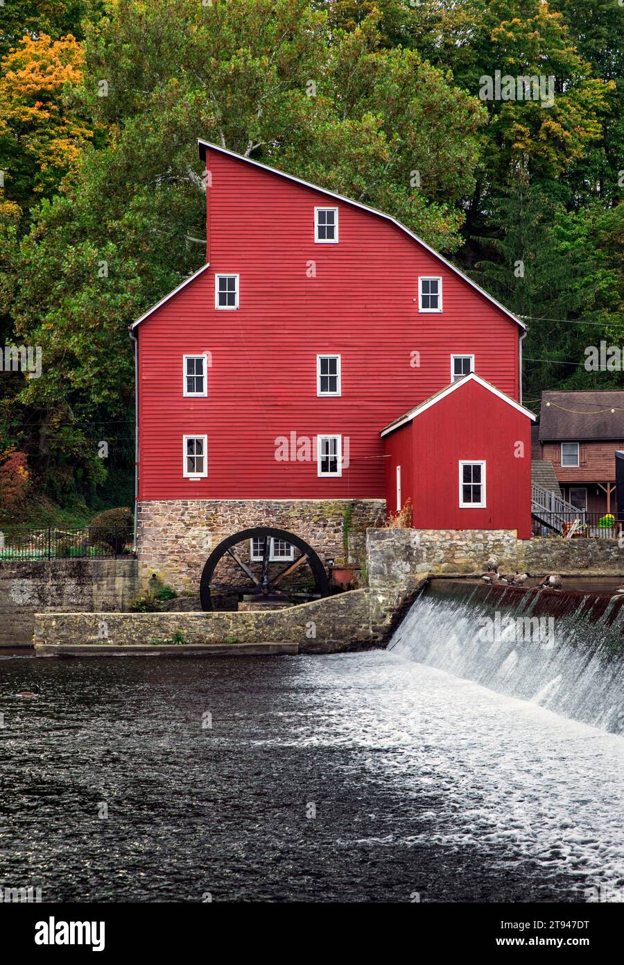 Red Mill Museum Village Stock Photo - Alamy
