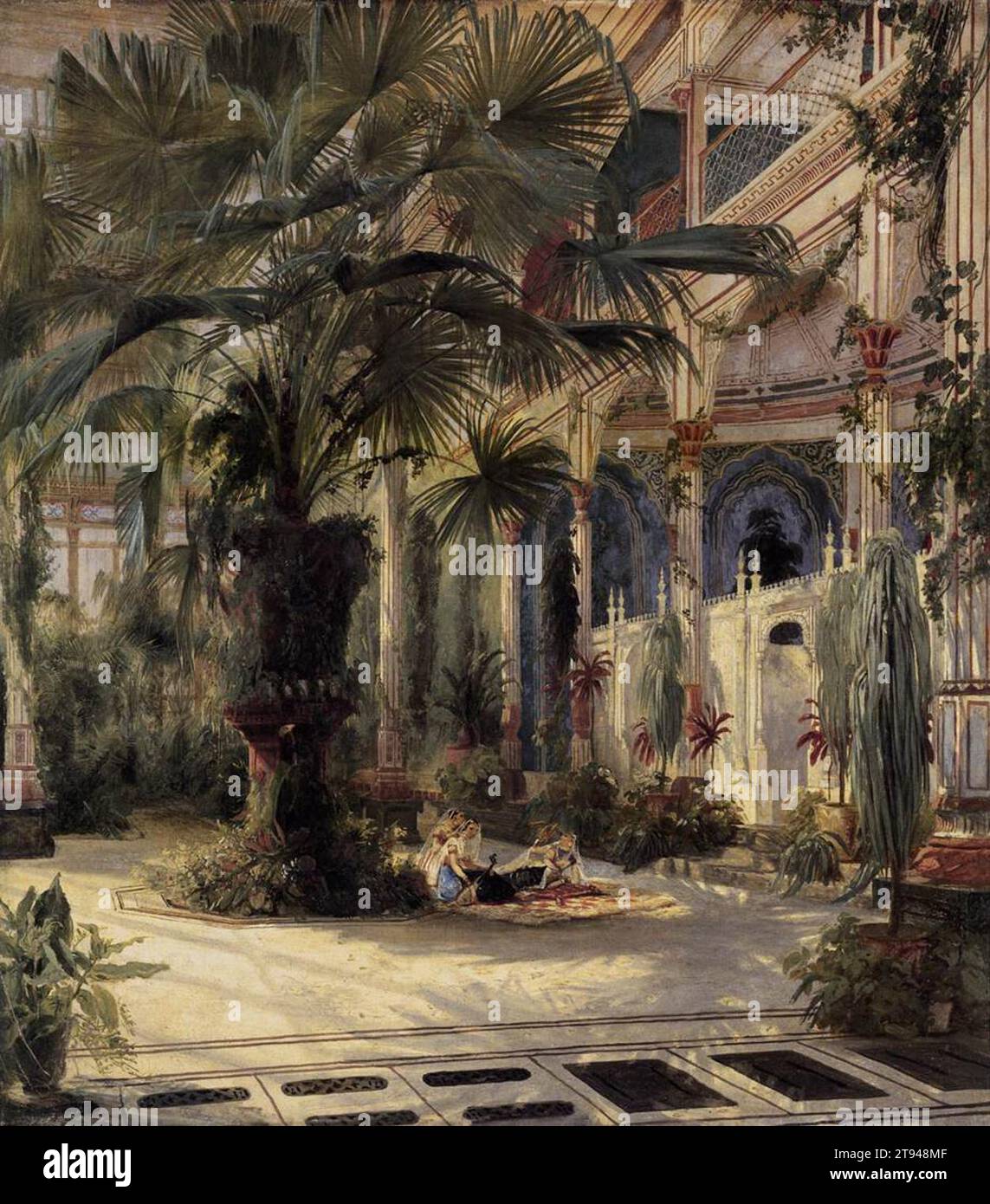 In the Palm House in Potsdam 1832-34 by Karl Blechen Stock Photo - Alamy