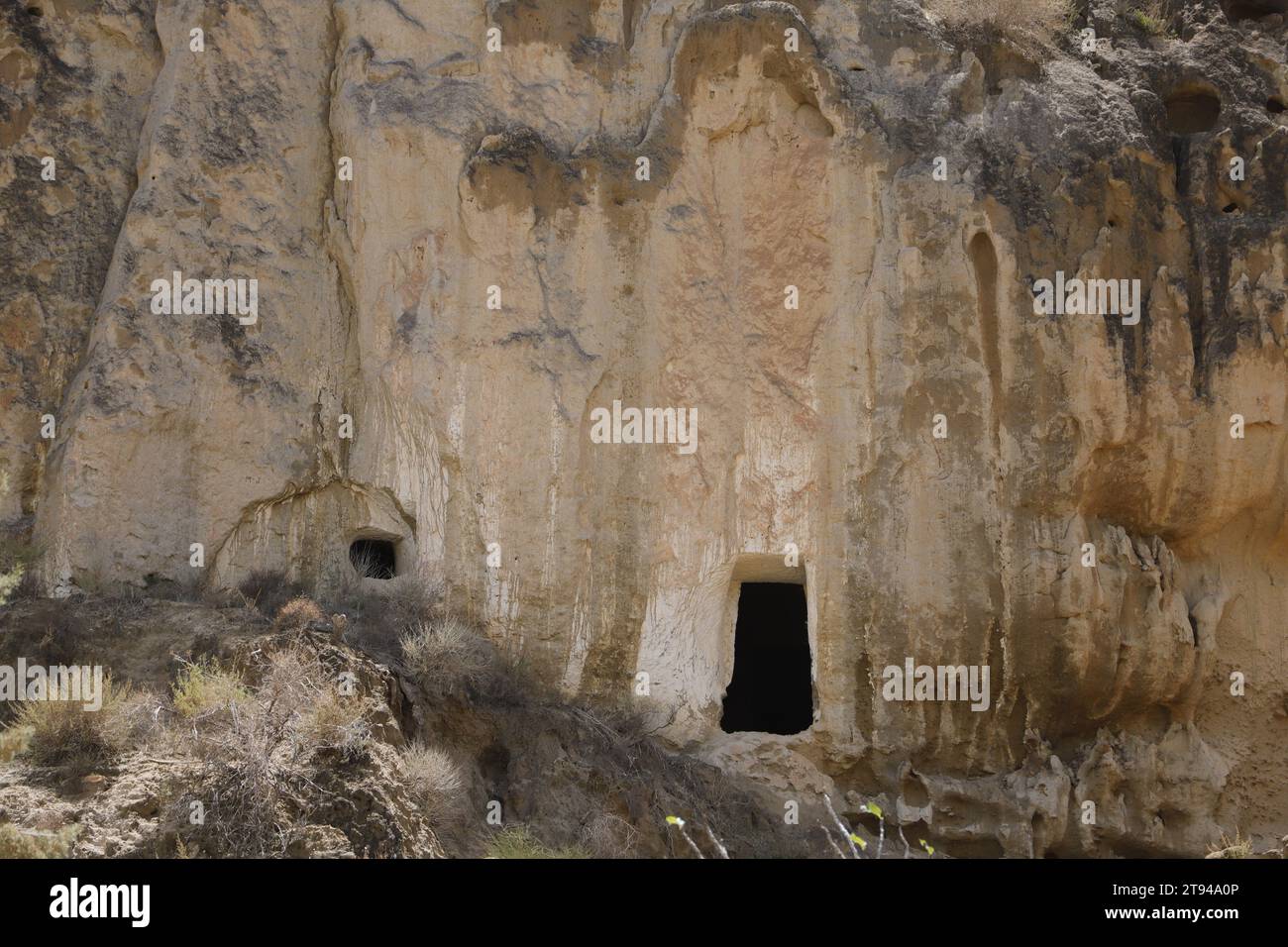 cave houses destroyed by earthquakes in Cuevas del Almanzora, Almería ...