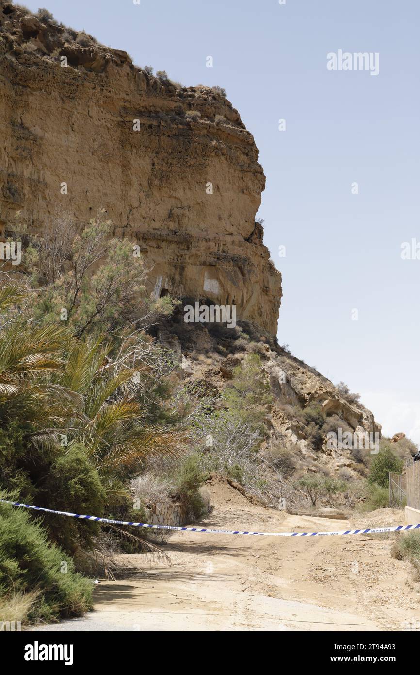 cave houses destroyed by earthquakes in Cuevas del Almanzora, Almería ...