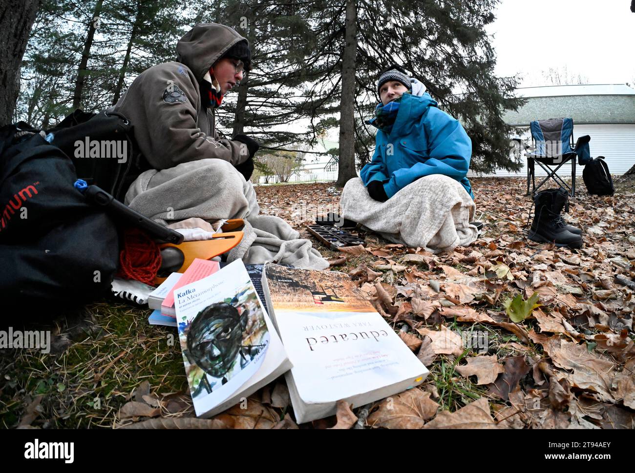 Quebec, Canada. 21st Nov, 2023. Non-binary Montrealer Alexe Frederic ...