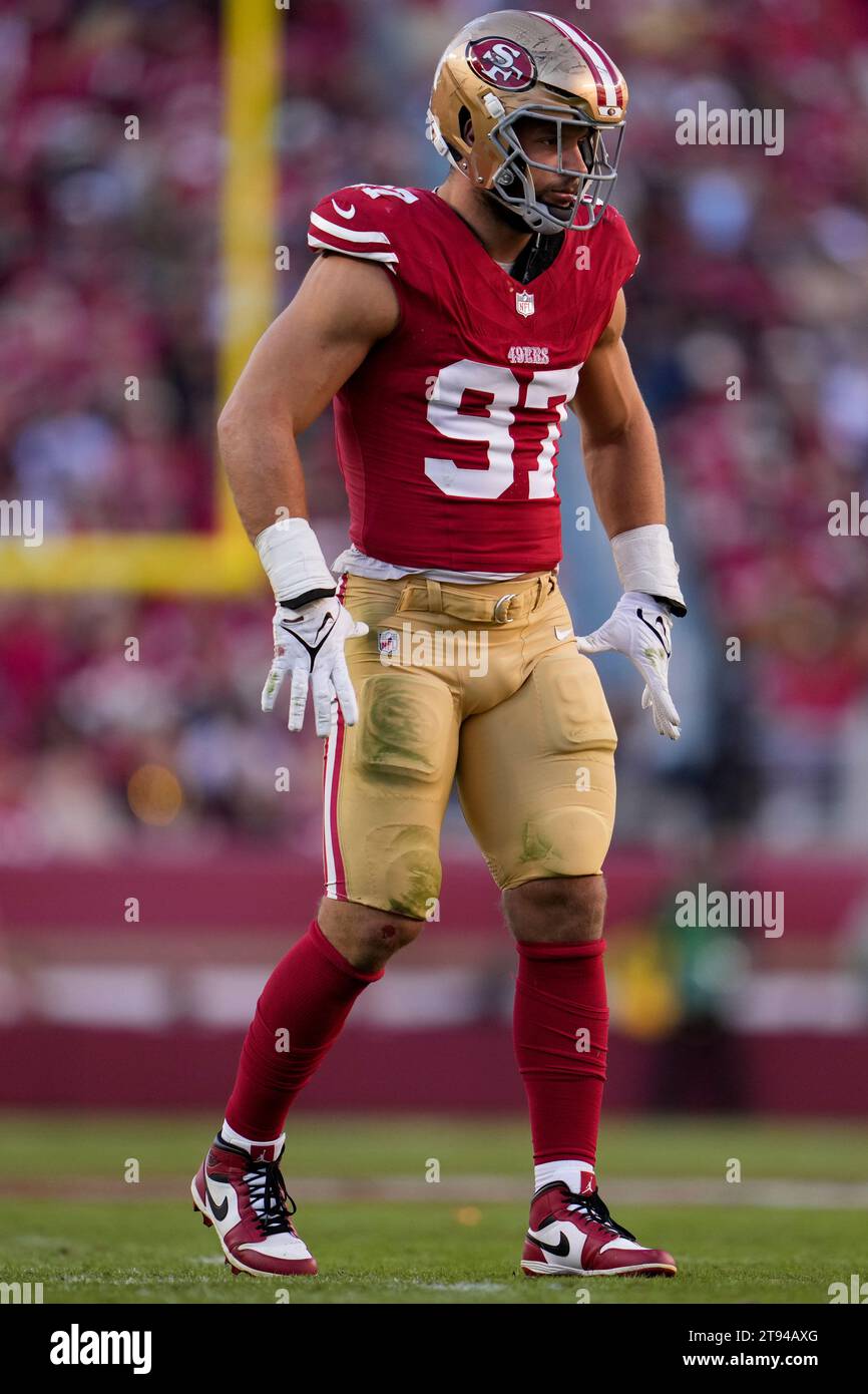 San Francisco 49ers defensive end Nick Bosa plays against the Tampa Bay ...