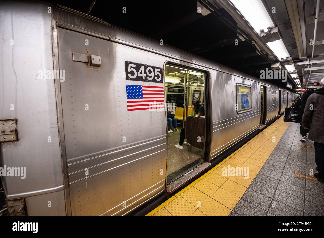 Entrance to Subway in New York Stock Photo - Alamy