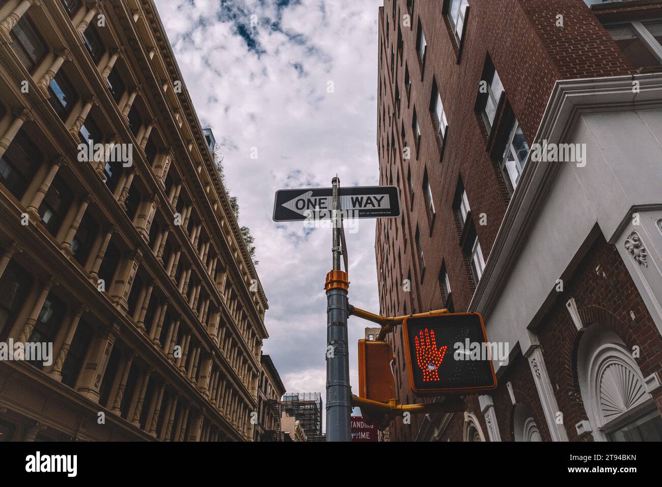 Broadway and one way traffic sign 2023 hi-res stock photography and ...