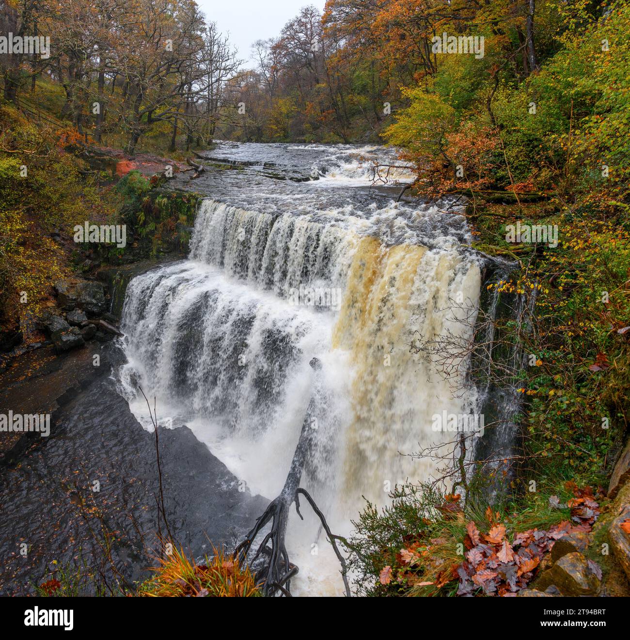 Waterfall country, Wales. Sgwd Clun-Gwyn Waterfall, Four Waterfalls ...
