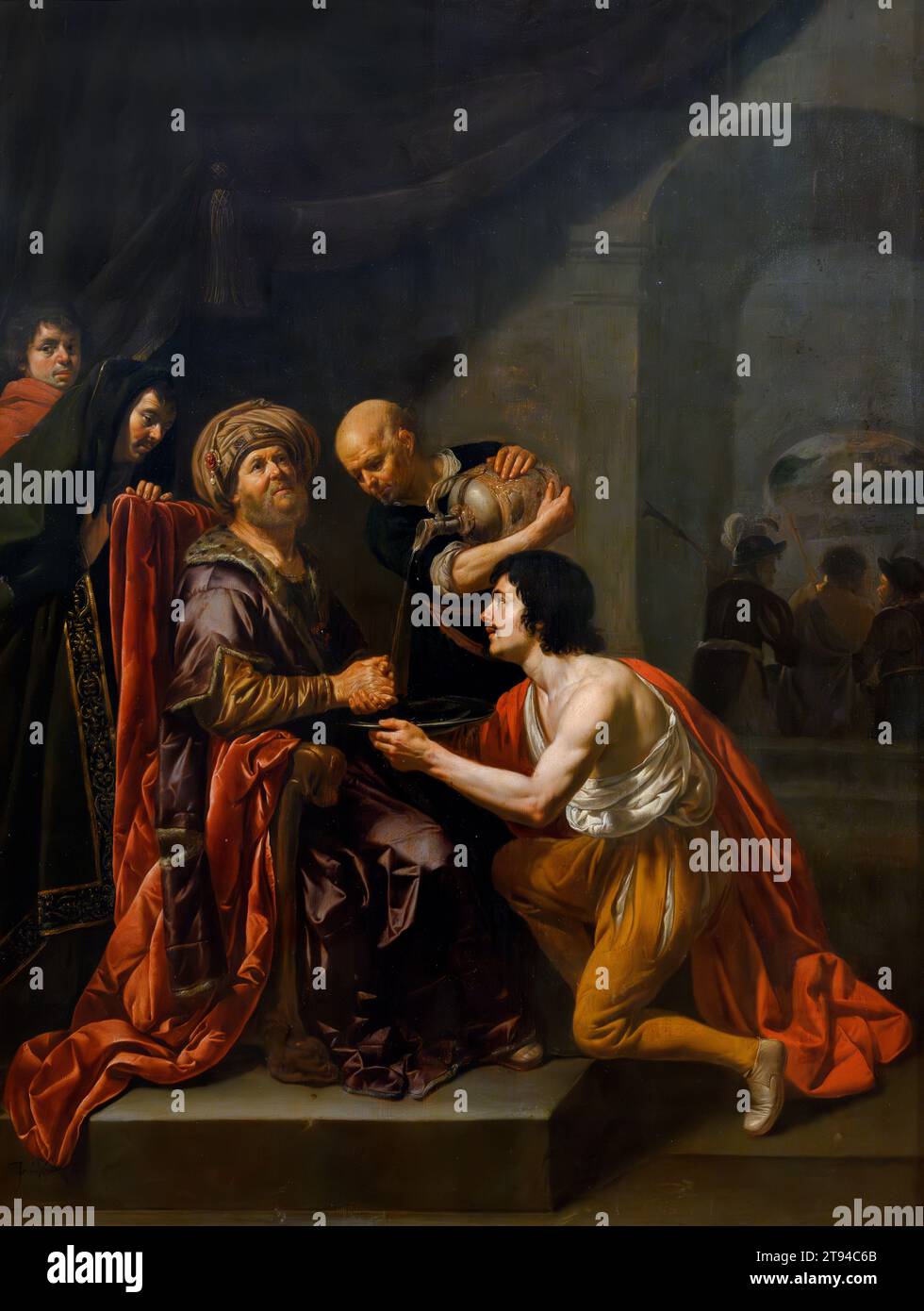 Pilate Washing his Hands by Jan van Bijlert (1597/8-1671), oil on panel ...