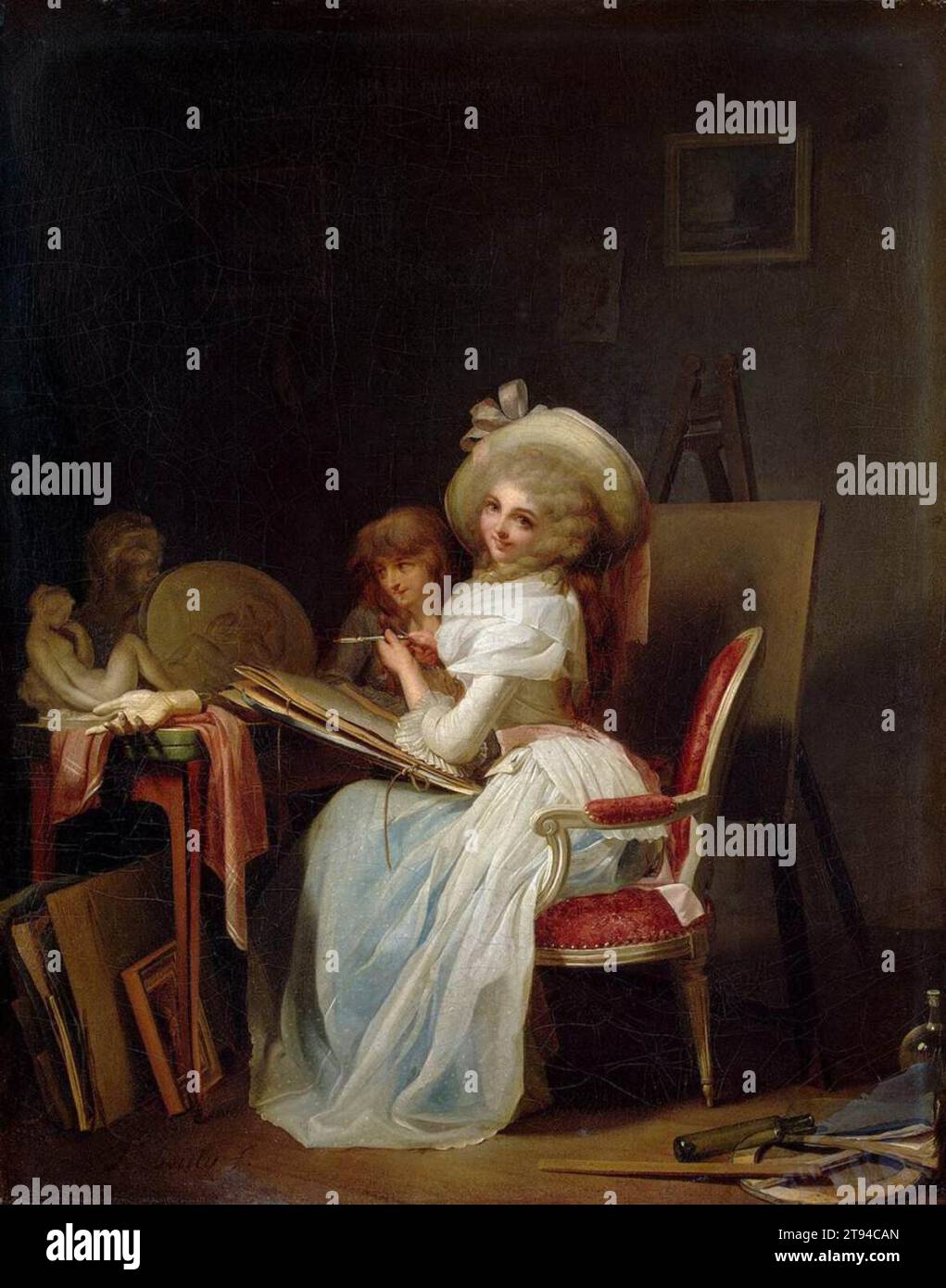 Painter c. 1785 by Louis Leopold Boilly Stock Photo - Alamy