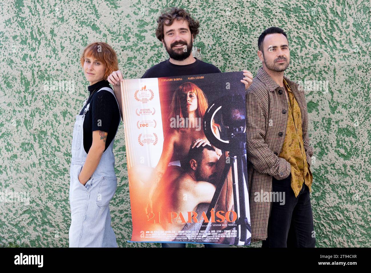 Madrid, Spain. 21st Nov, 2023. Actress Maria Lazaro, director Nestor ...