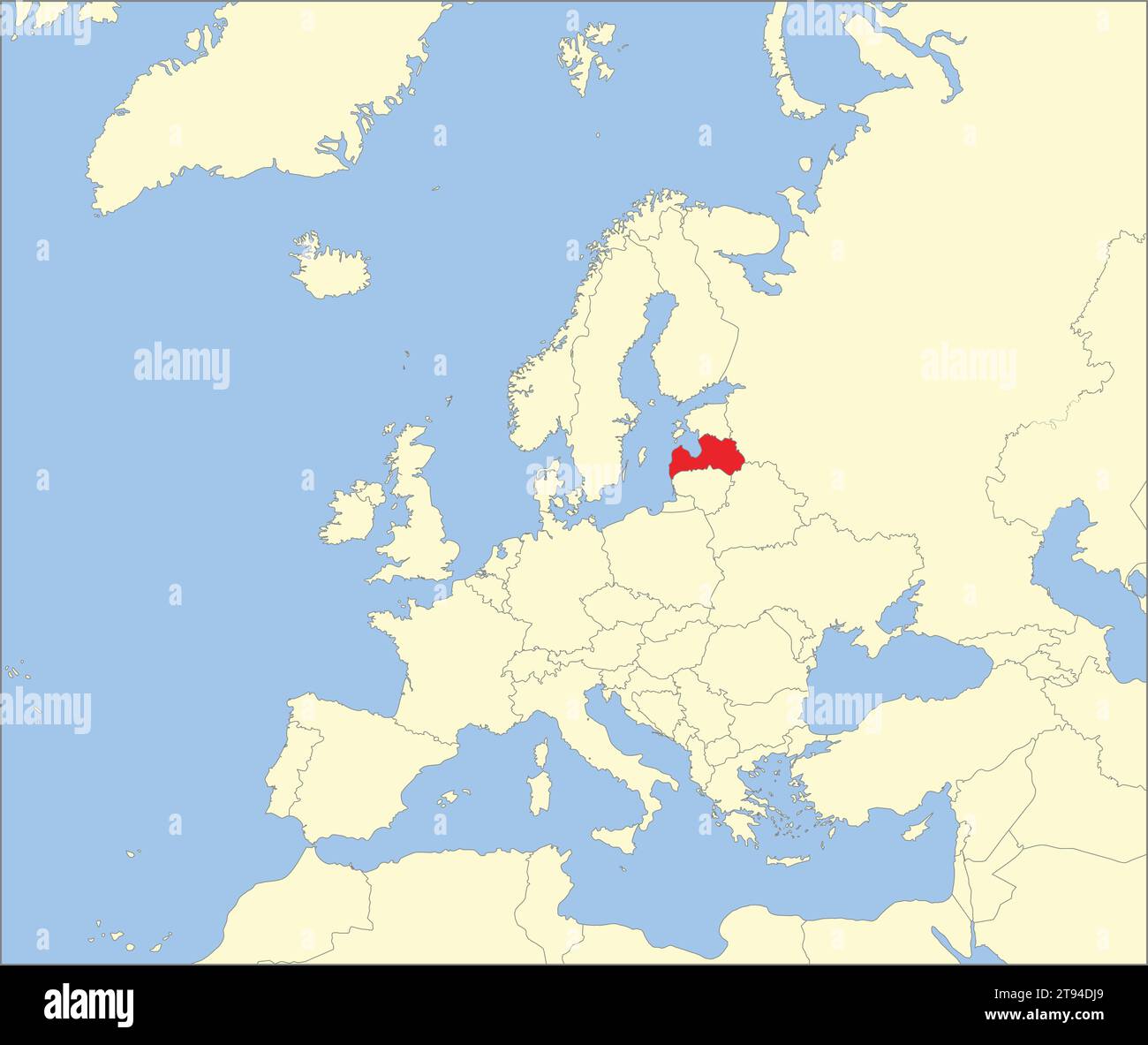 Location map of the REPUBLIC OF LATVIA, EUROPE Stock Vector Image & Art ...