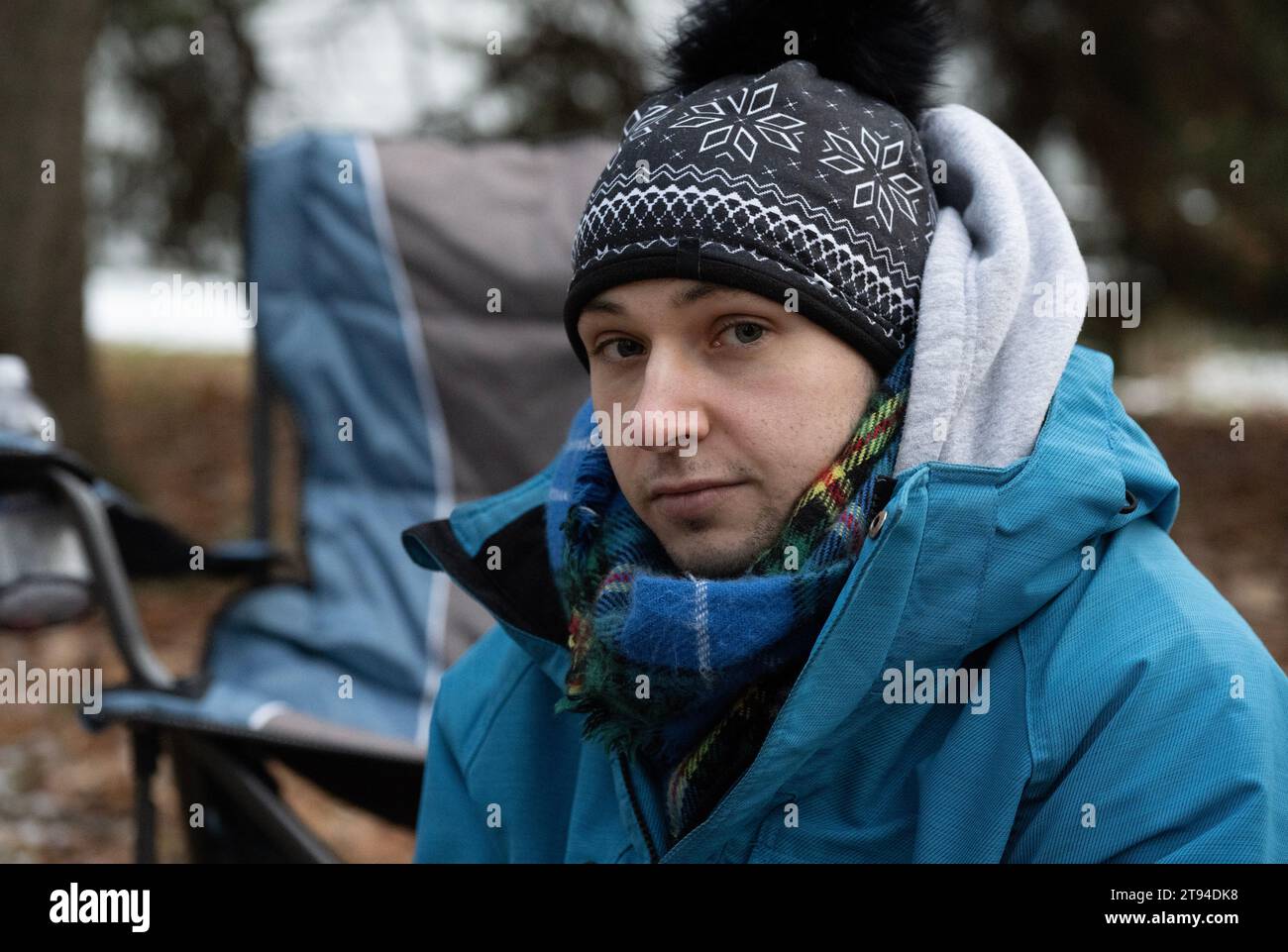 Quebec, Canada. 21st Nov, 2023. Non-binary Montrealer Alexe Frederic ...