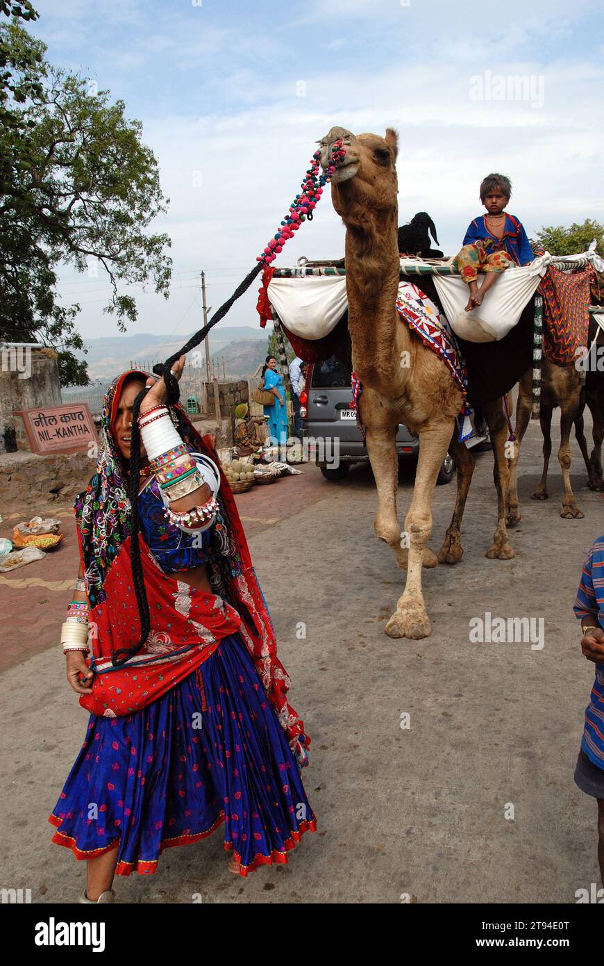 The Banjara women in their ancient mode of dress and jewellery is ...