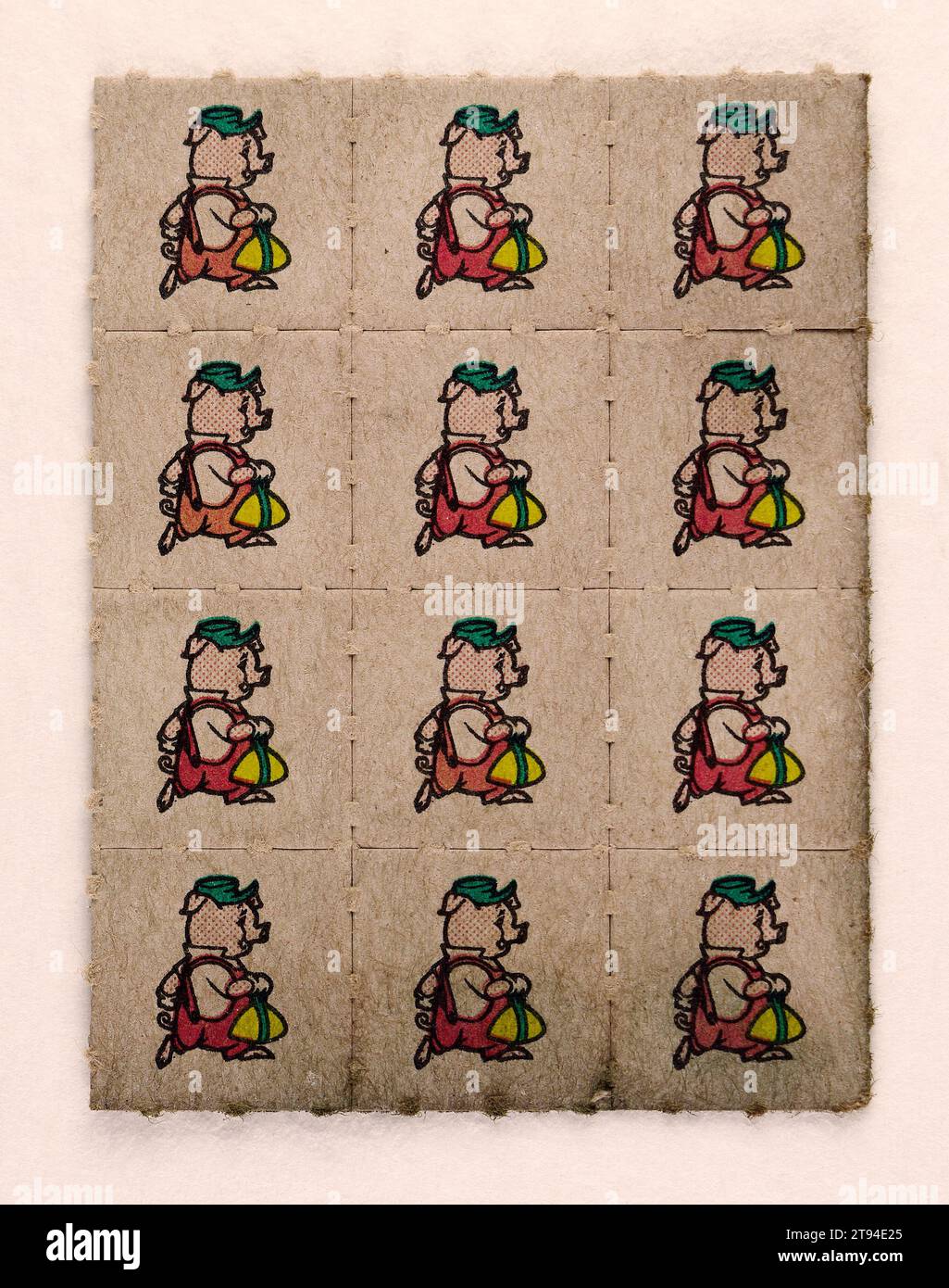 'Traveling Pig / Leaving Pig' - LSD BLOTTER [Lysergic acid diethylamide ...