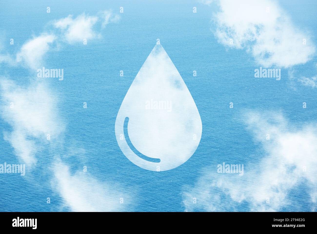 Paper cut water drop logo design template. 3D minimal water wave shapes ...