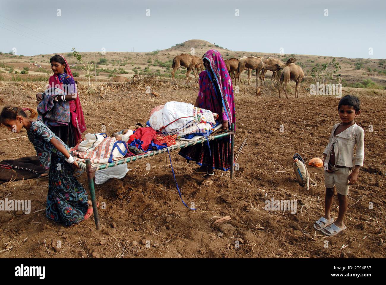 The Banjara women in their ancient mode of dress and jewellery is ...