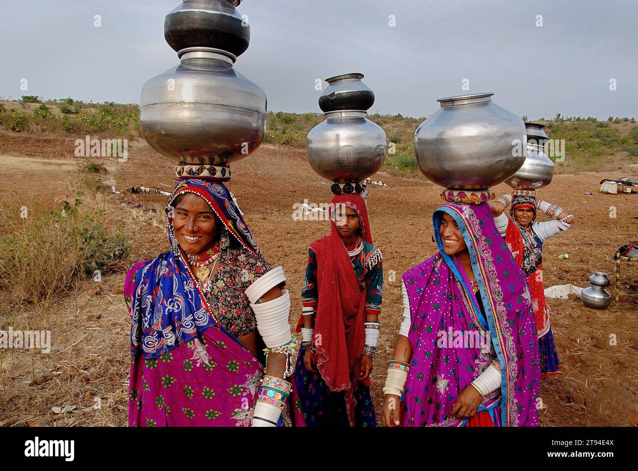 The Banjara women in their ancient mode of dress and jewellery is ...