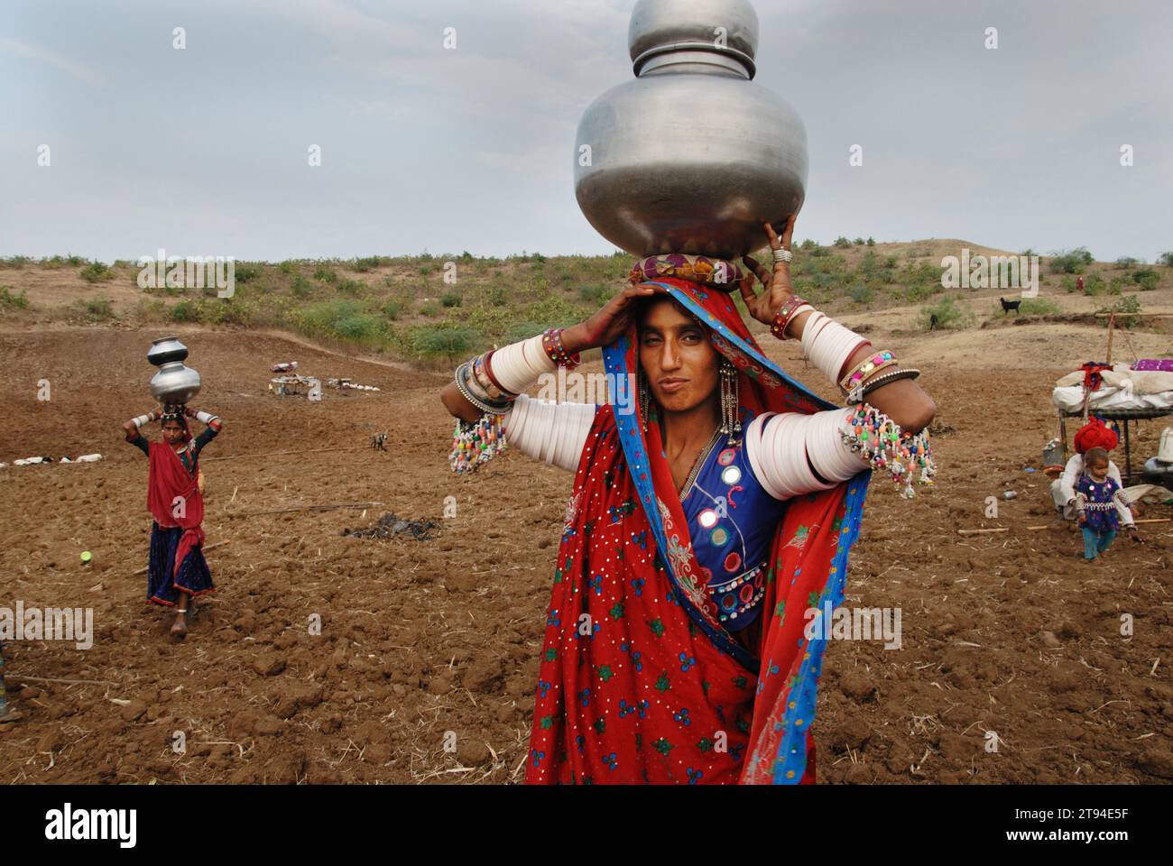 The Banjara women in their ancient mode of dress and jewellery is ...