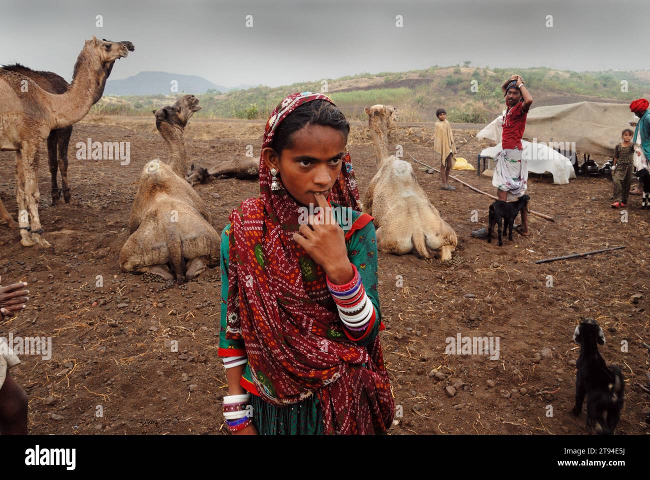The Banjara women in their ancient mode of dress and jewellery is ...