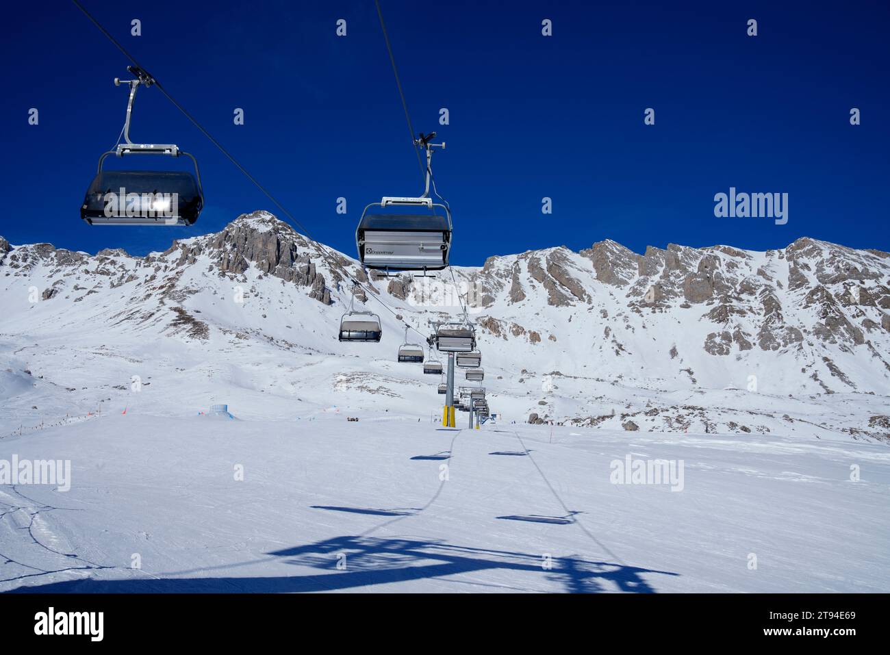 chairlift ski, area Passo San Pellegrino-Falcade, Tre Valli,Pala Group ...