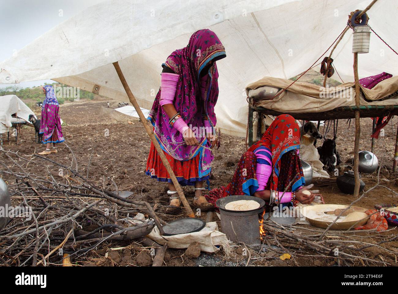 The Banjara women in their ancient mode of dress and jewellery is ...