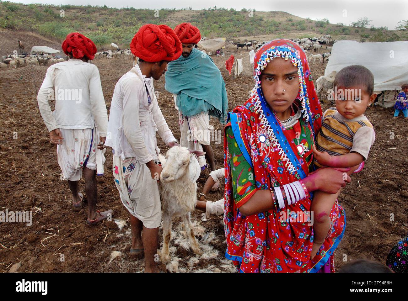 The Banjara women in their ancient mode of dress and jewellery is ...
