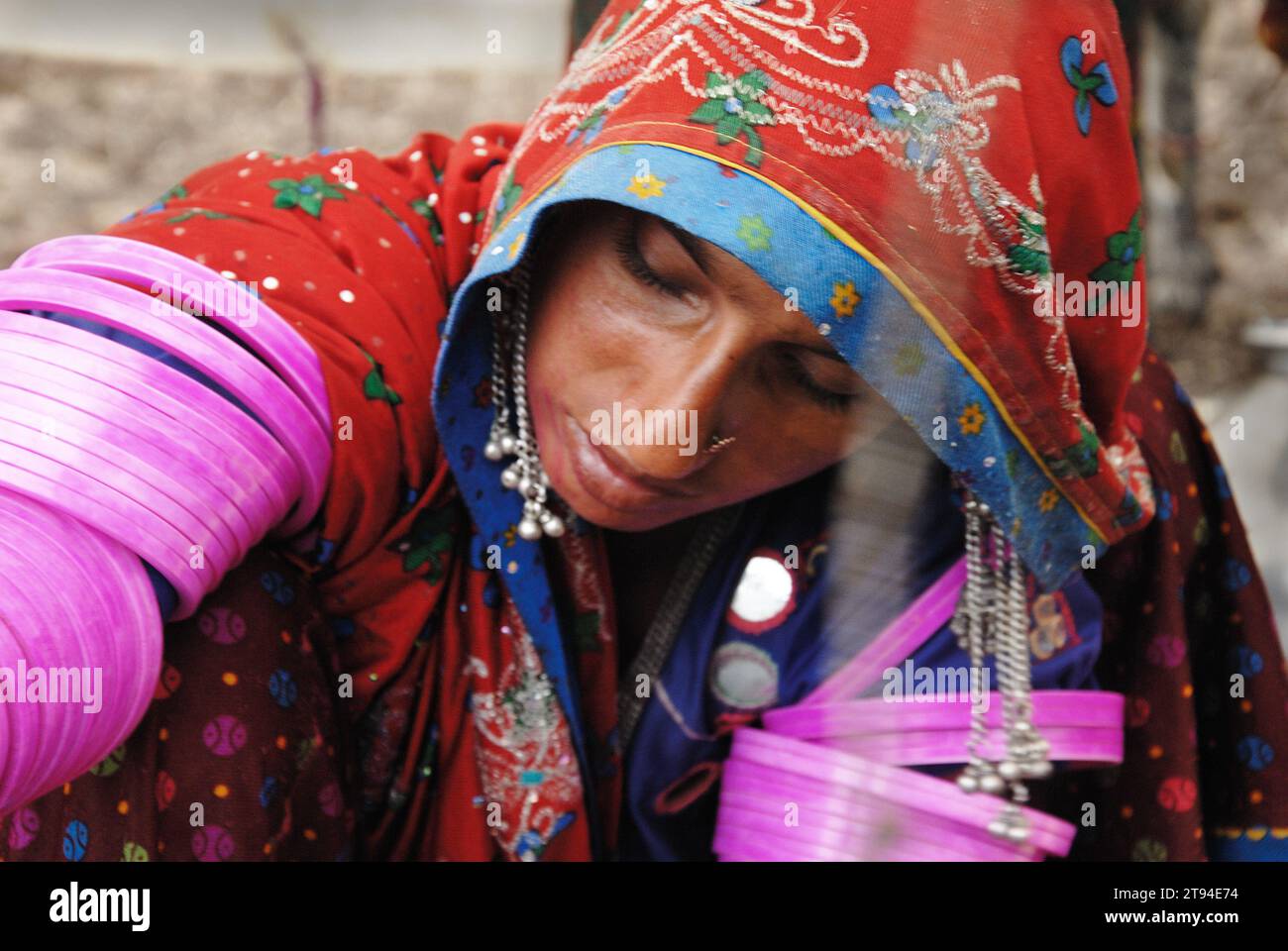 The Banjara women in their ancient mode of dress and jewellery is ...