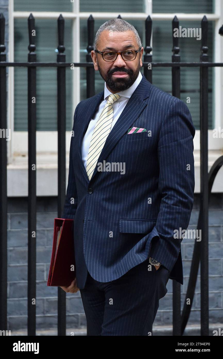 London, England, UK. 22nd Nov, 2023. Home Secretary JAMES CLEVERLY ...