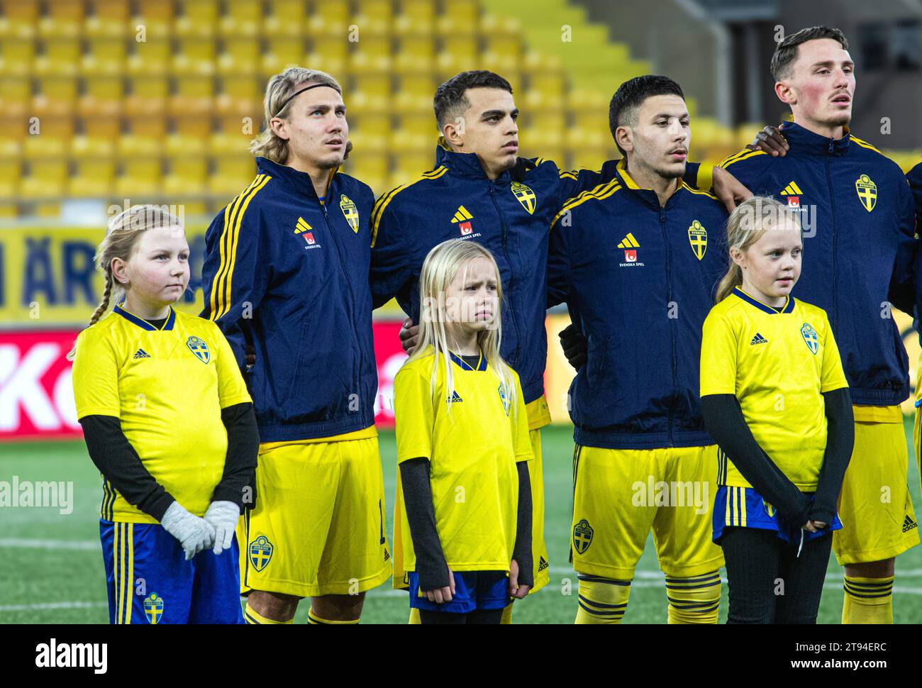 Boraas, Sweden. 20th, November 2023. (L-R) Sebastian Nanasi, Yasin ...