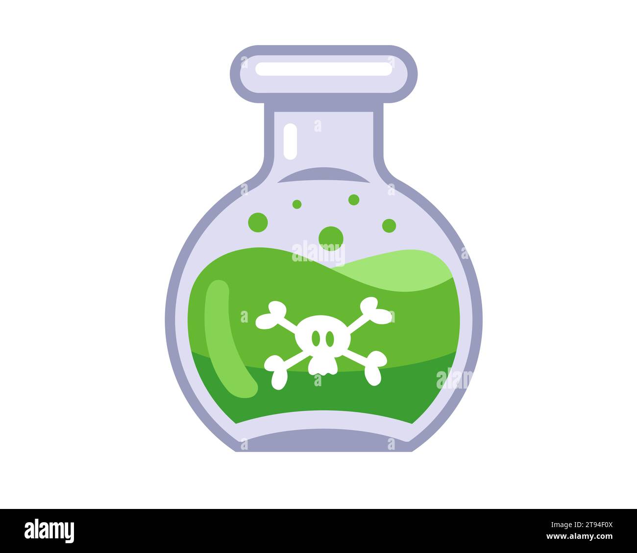 Potion flask icon flat Cut Out Stock Images & Pictures - Alamy