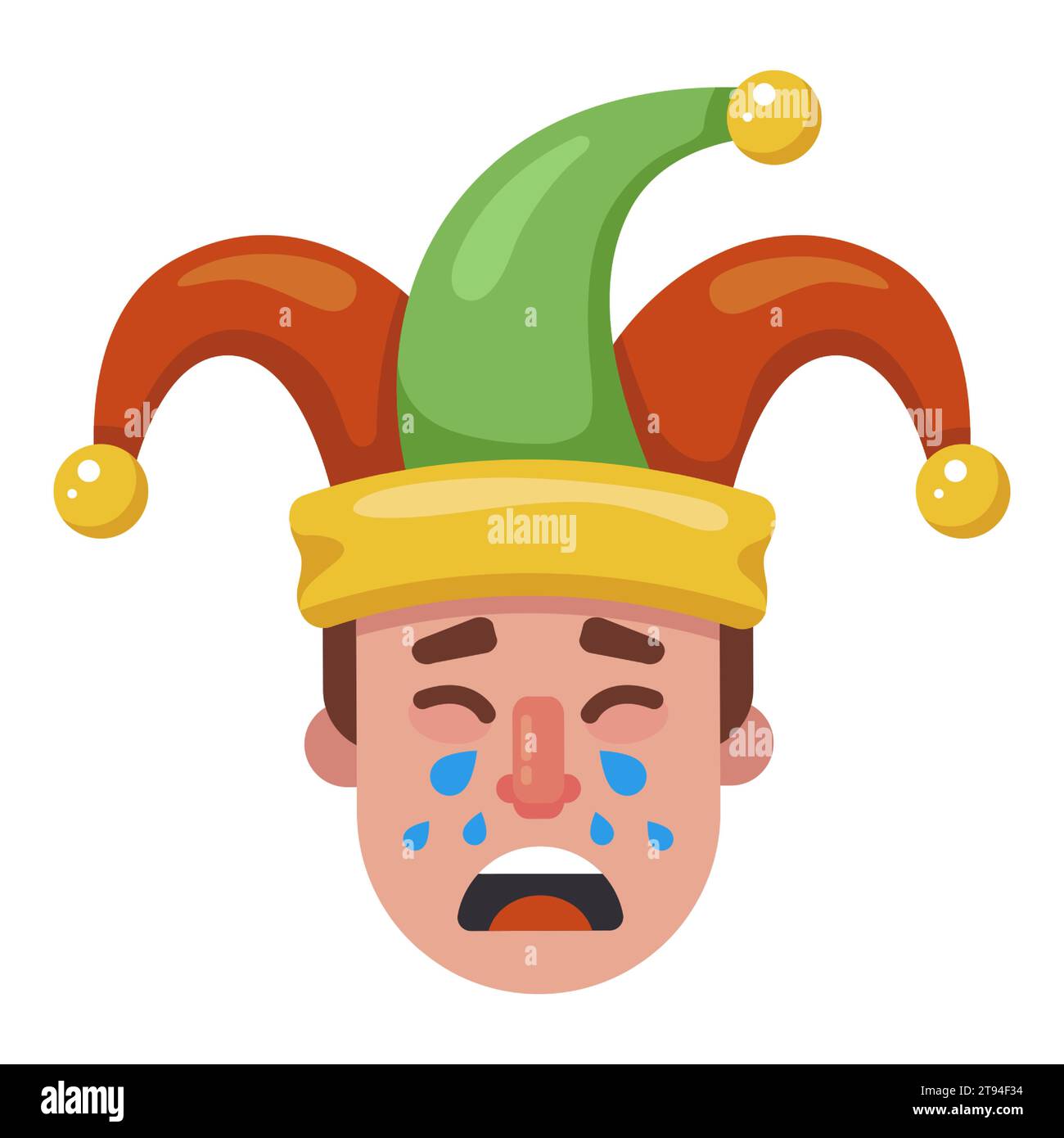 Sad clown drawing illustration hi-res stock photography and images - Alamy