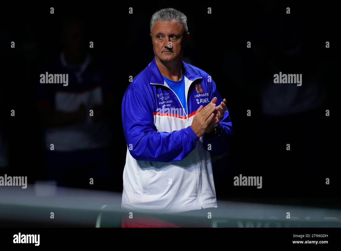 Captain of team Czech Republic Jaroslav Navratil applauds during the ...