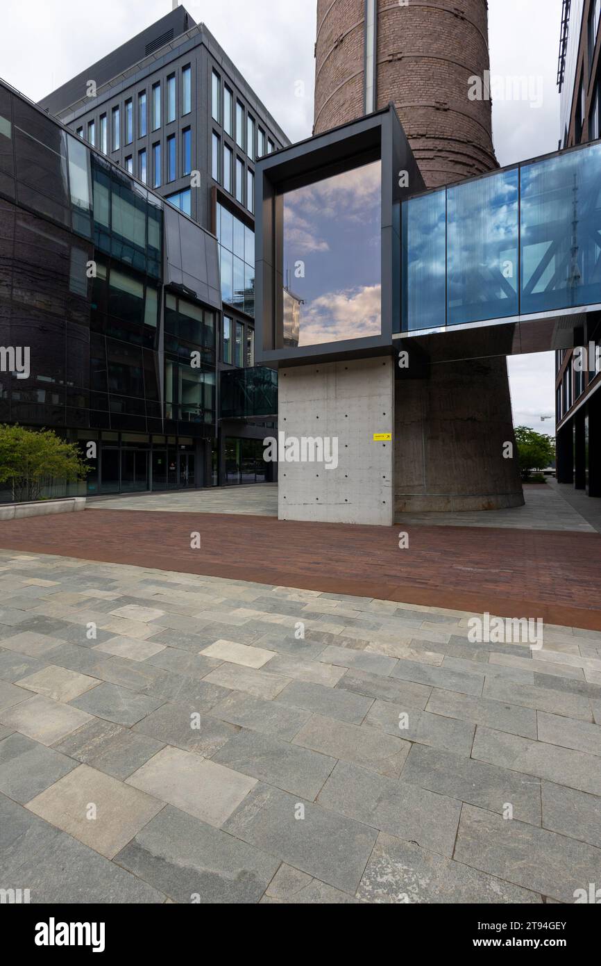Modern business buildings. Empty space to display your advertising or ...