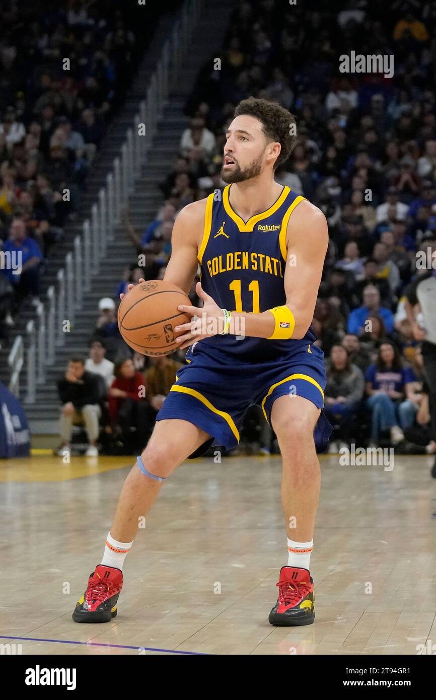 Golden State Warriors guard Klay Thompson (11) during an NBA basketball ...