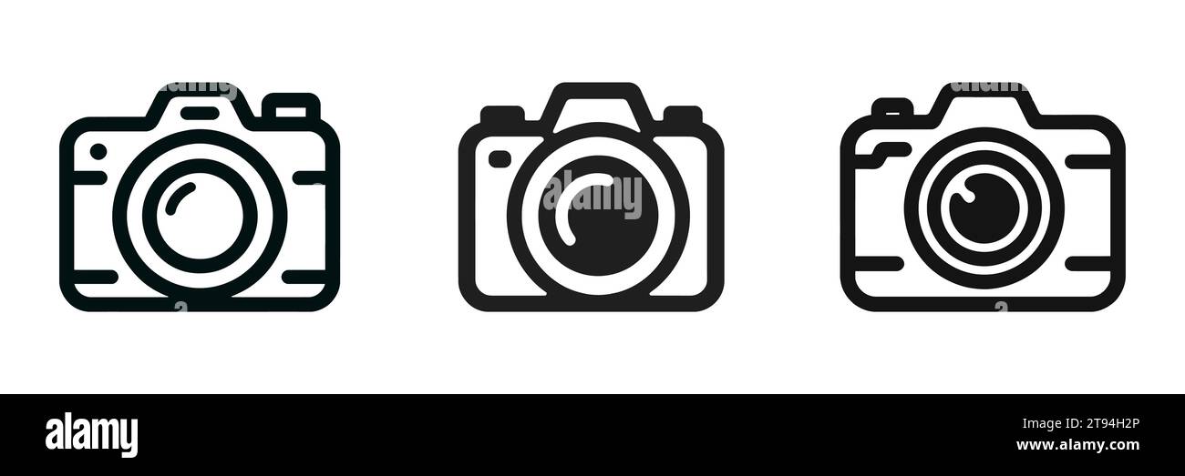 set photo camera linear icon. Vector illustration Stock Vector Image ...