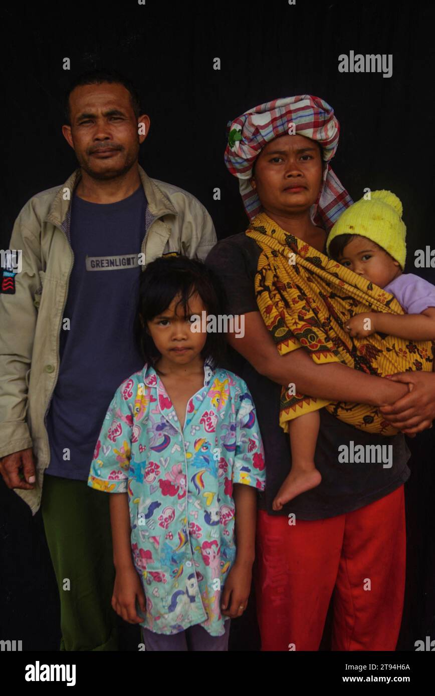 (L-R) Portrait of the indigenous Karo people, as the husband, Tampai ...