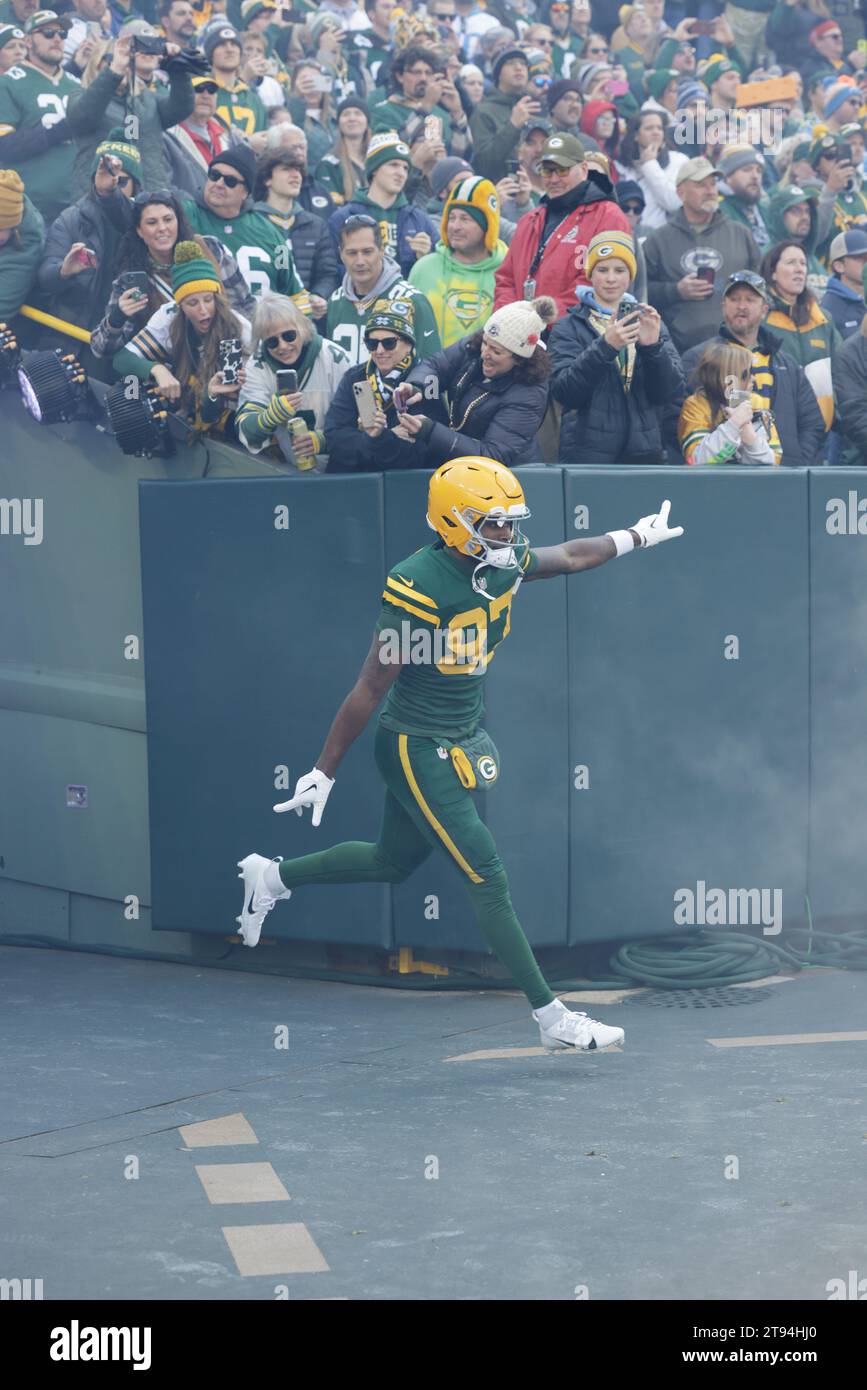 Green Bay Packers wide receiver Romeo Doubs (87)during an NFL football ...