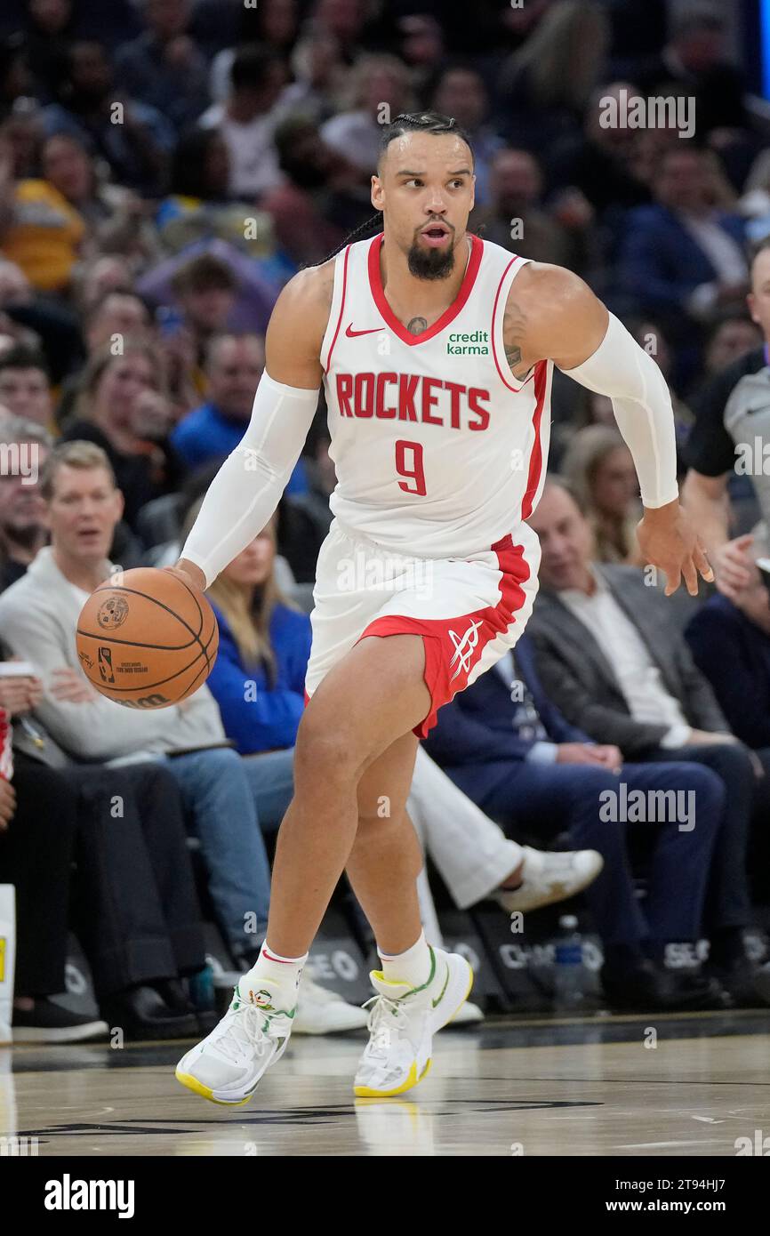 Houston Rockets forward Dillon Brooks during an NBA basketball game ...