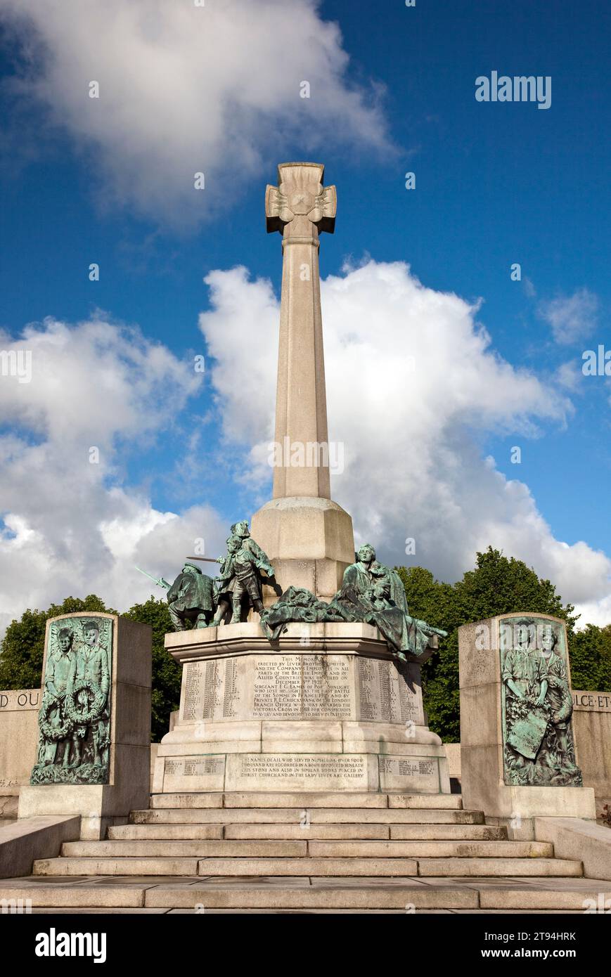 The War Memorial in Port Sunlight Stock Photo - Alamy
