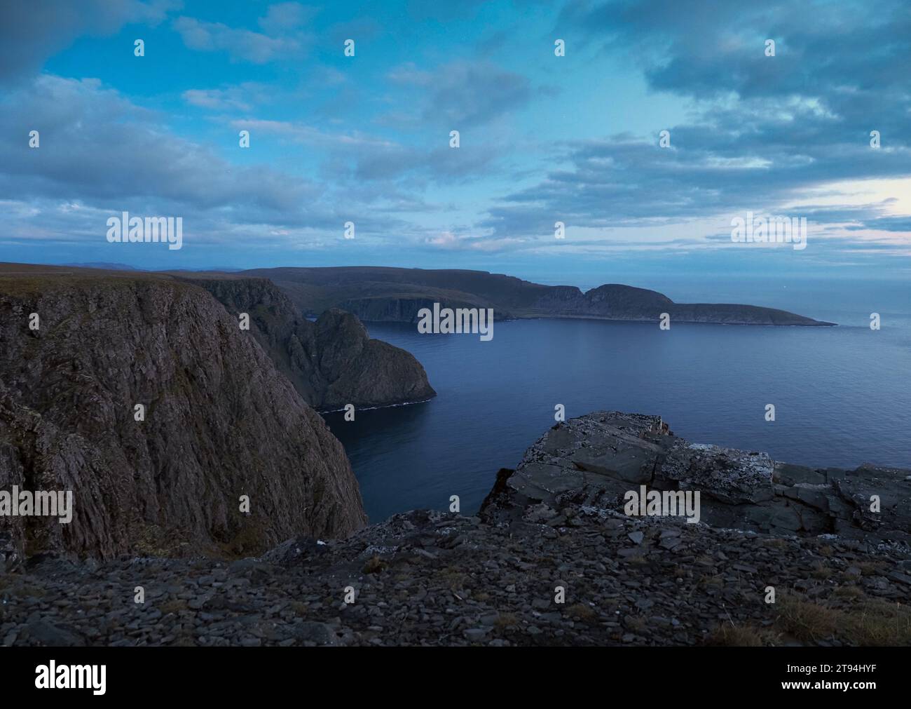 Nordkapp, Norway. 24th Aug, 2023. Rocks and cliffs near the North Cape ...