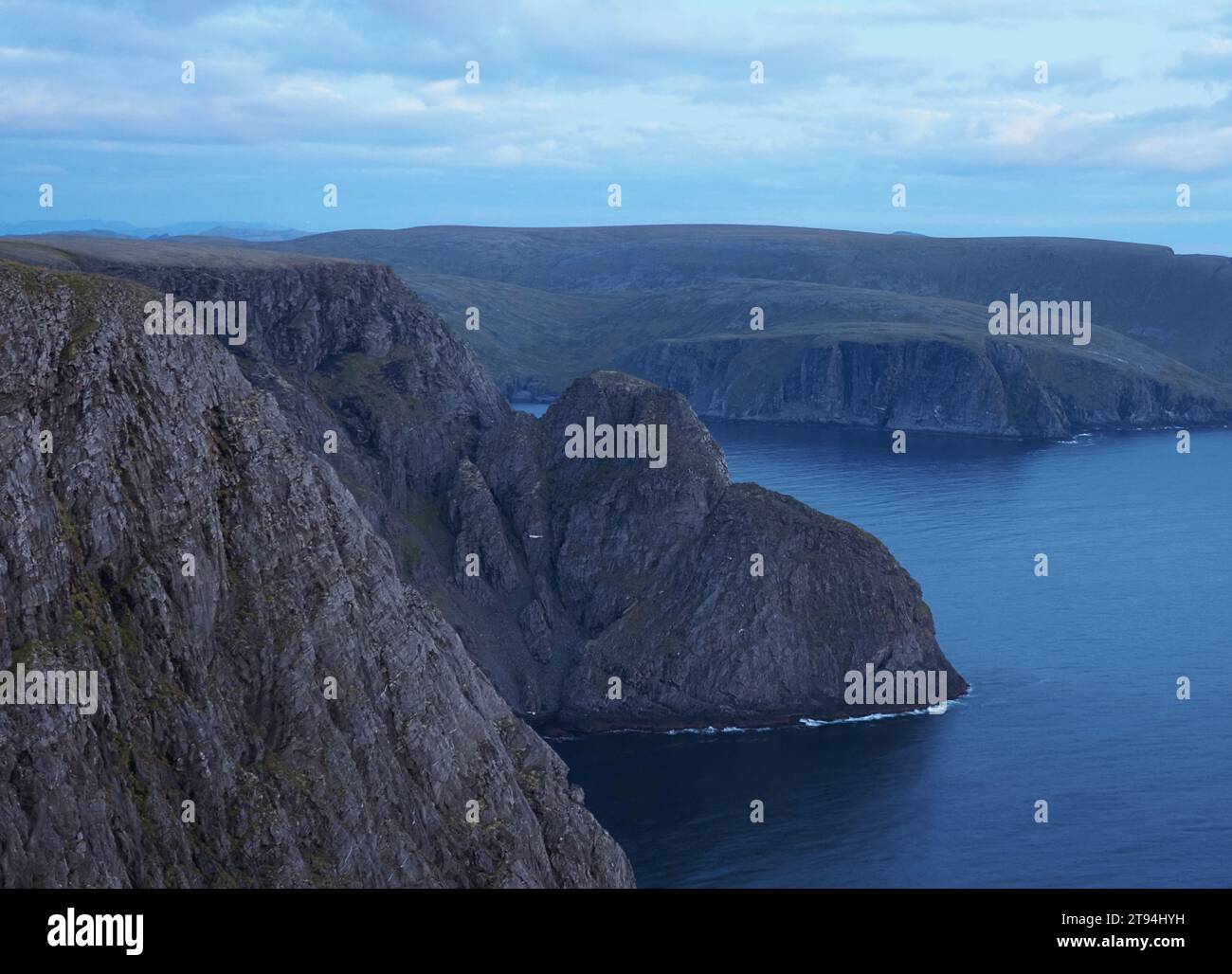 Nordkapp, Norway. 24th Aug, 2023. Rocks and cliffs near the North Cape ...